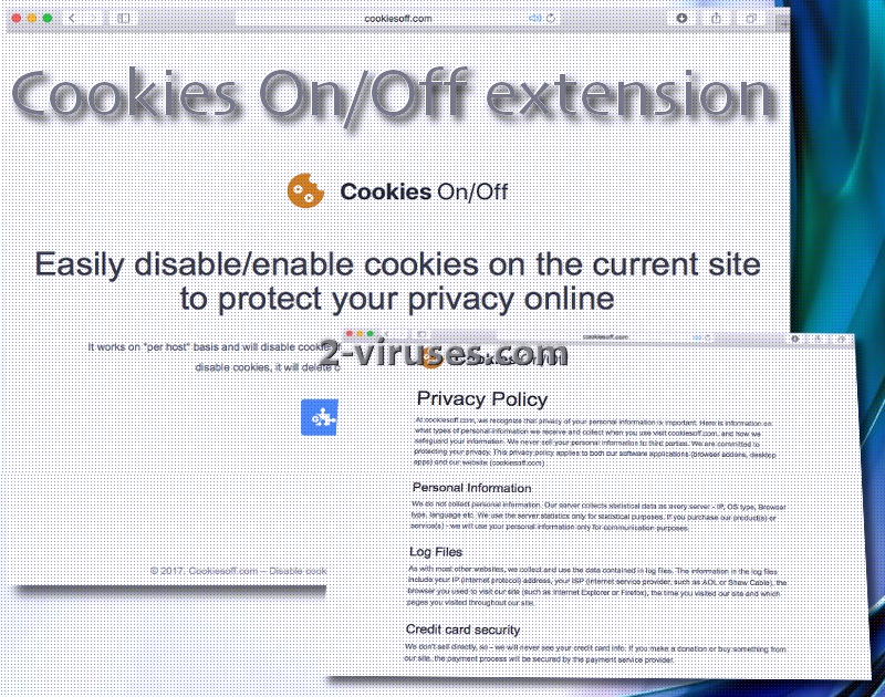 Supprimer Le virus L’extension Cookies On/Off – Supprimer Spyware